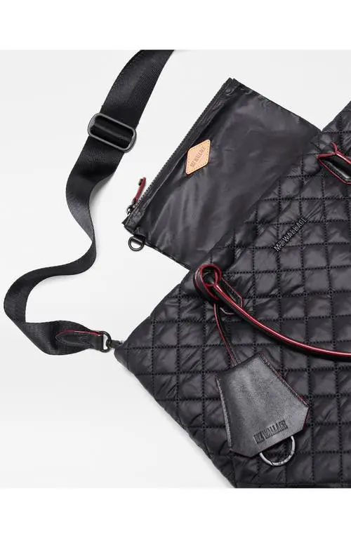 Mz Wallace Daily Small Quilted Nylon Tote - Black