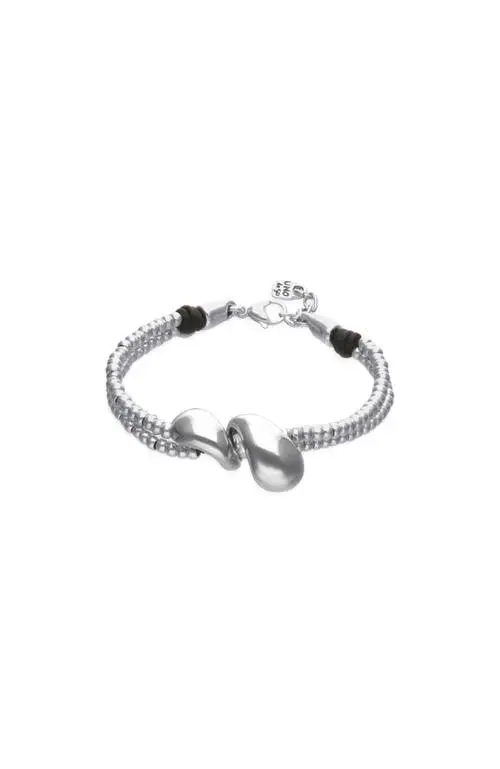 UNODE50 Tone Bracelet With Dual Drop Detail