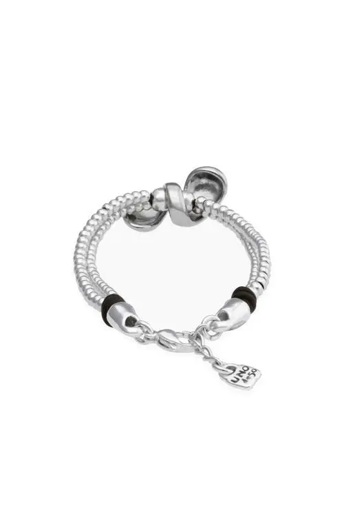 UNODE50 Tone Bracelet With Dual Drop Detail