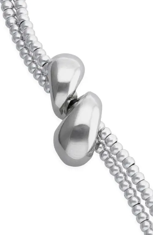 UNODE50 Tone Bracelet With Dual Drop Detail