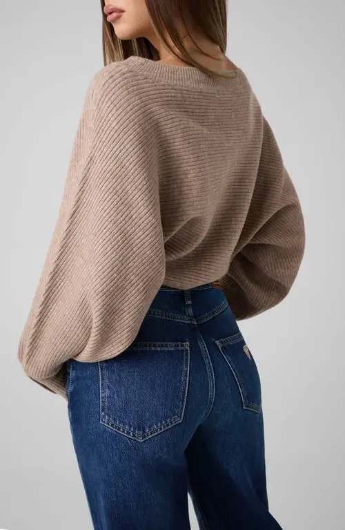 Guess Emily Boat Neck Sweater - Dark Brown
