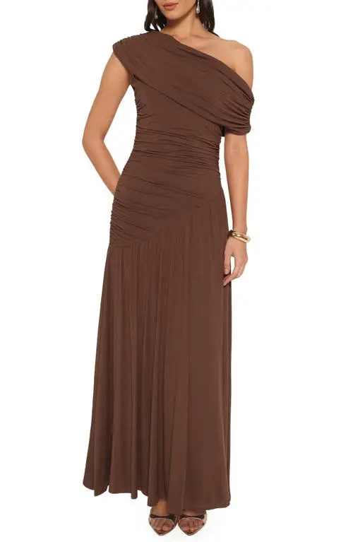 PETAL & PUP Sharmay Off The Shoulder Maxi Dress