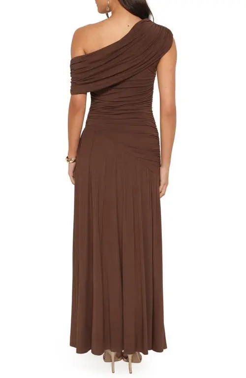 PETAL & PUP Sharmay Off The Shoulder Maxi Dress