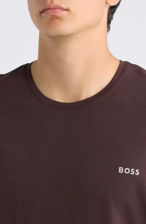 BOSS Mix Match T-shirt - Dark Brown