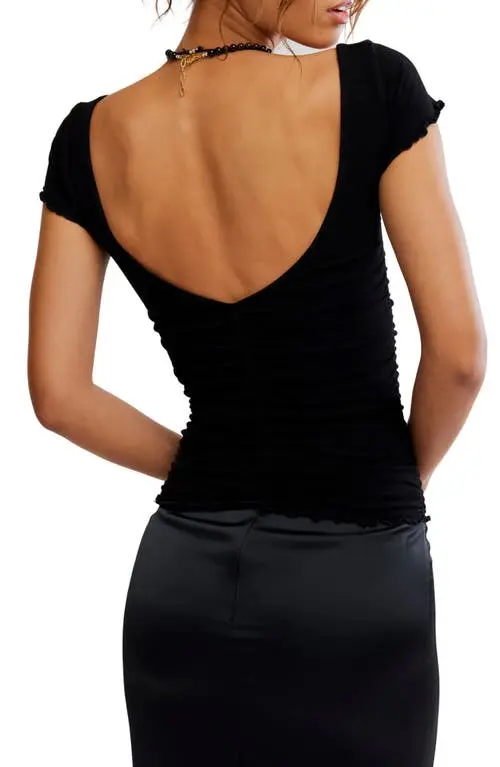 Free People Little Extra T-shirt - Black