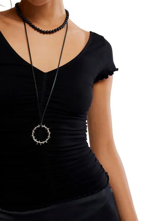 Free People Little Extra T-shirt - Black