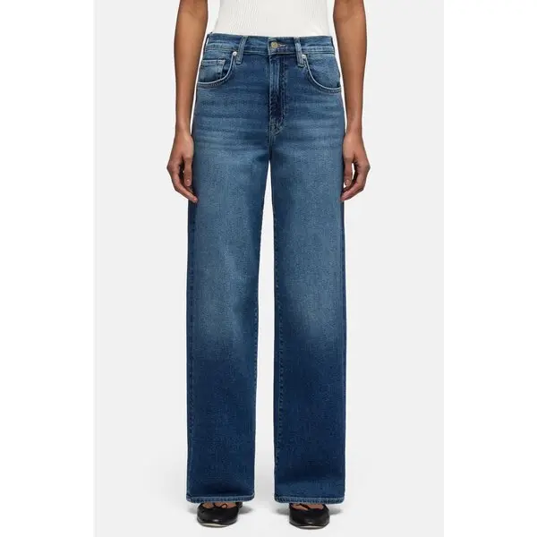 7 For All Mankind Stovepipe High Waist Straight Leg Jeans