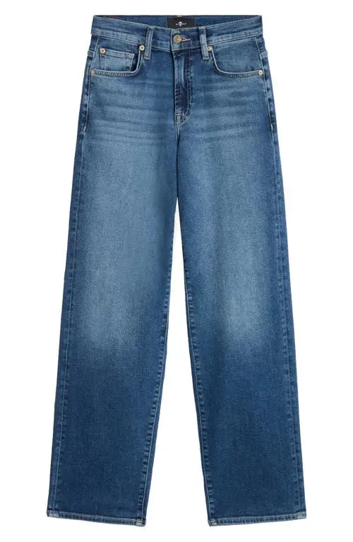 7 For All Mankind Stovepipe High Waist Straight Leg Jeans