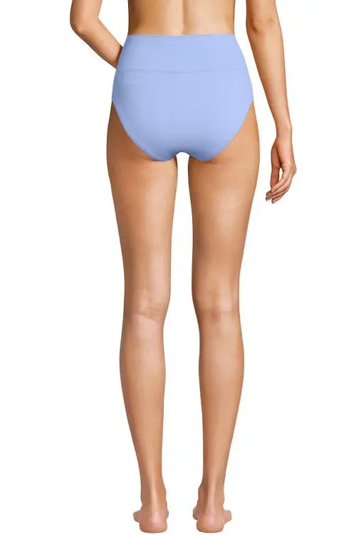 LANDS' END Pinchless High Waisted Bikini Bottoms - Soft Cloud Blue