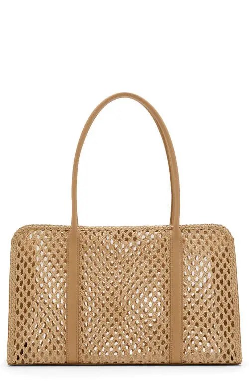 Mango Braided Shoulder Bag - Beige