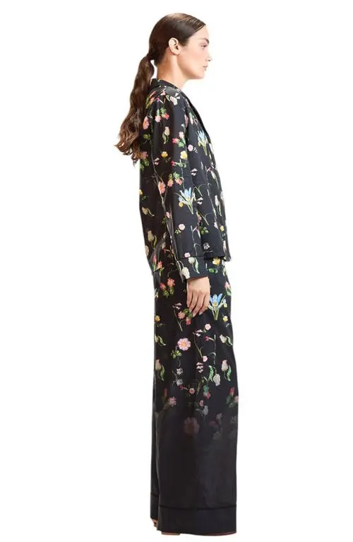 Cynthia Rowley Cotton Voile Pj Pants - Black
