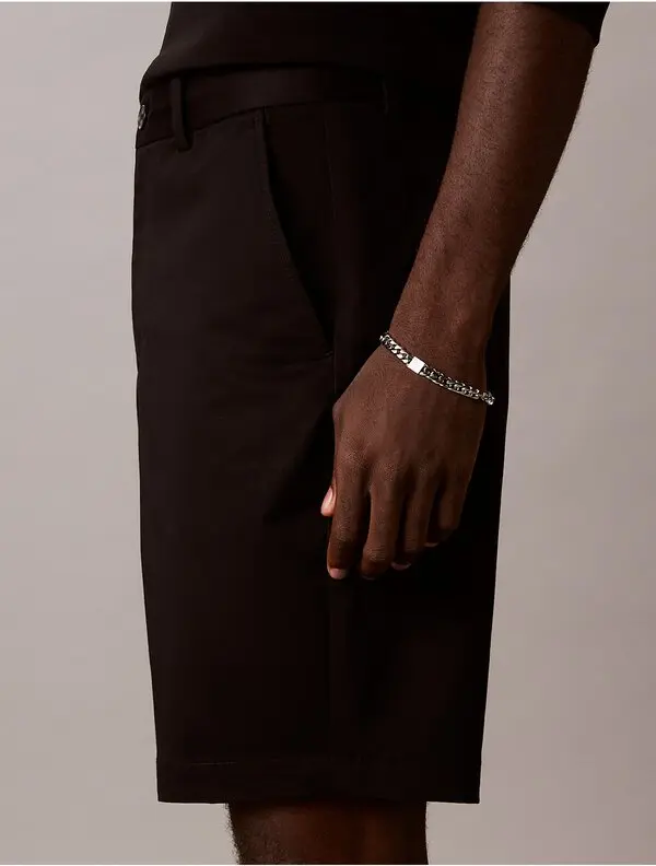 Calvin Klein Cotton Flex Straight 9" Shorts - Black