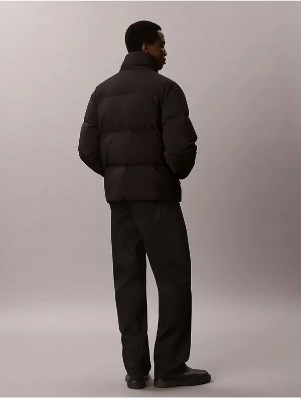 Calvin Klein Nylon Monologo Down Puffer Jacket