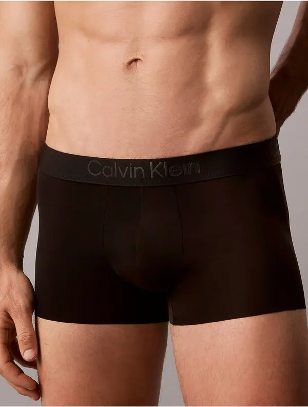 Calvin Klein Microfiber Stretch Low Rise Trunk - Black