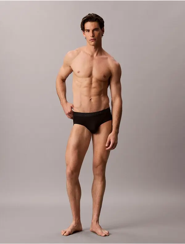 Calvin Klein Microfiber Stretch Hip Brief - Black