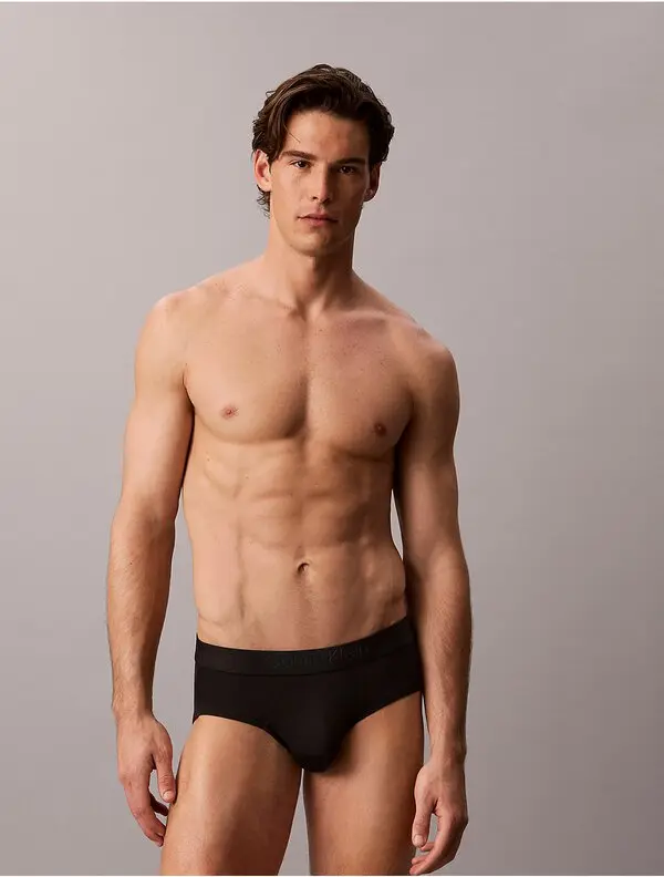 Calvin Klein Microfiber Stretch Hip Brief - Black