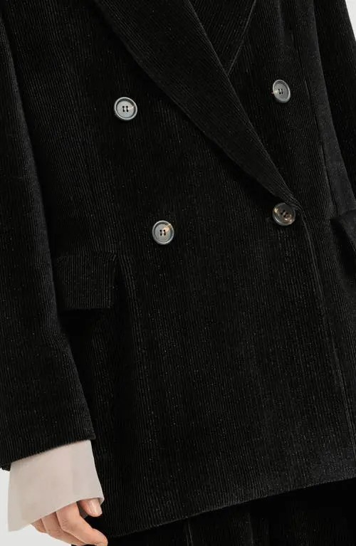 Brunello Cucinelli Sparkling Corduroy Blazer With Monili