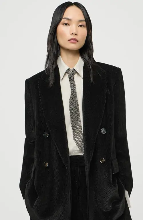 Brunello Cucinelli Sparkling Corduroy Blazer With Monili