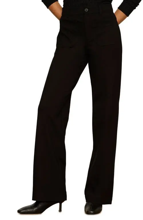 Sanctuary Marine Ponte Straight Leg Pants - Black