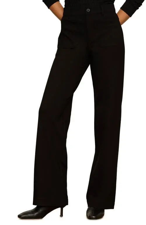 Sanctuary Marine Ponte Straight Leg Pants - Black
