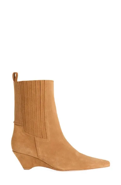 Cinq À Sept Parker Curved Wedge Bootie - Toffee