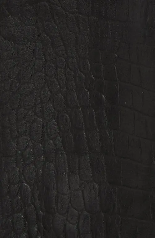 TOTEME Croc Embossed Leather Gloves