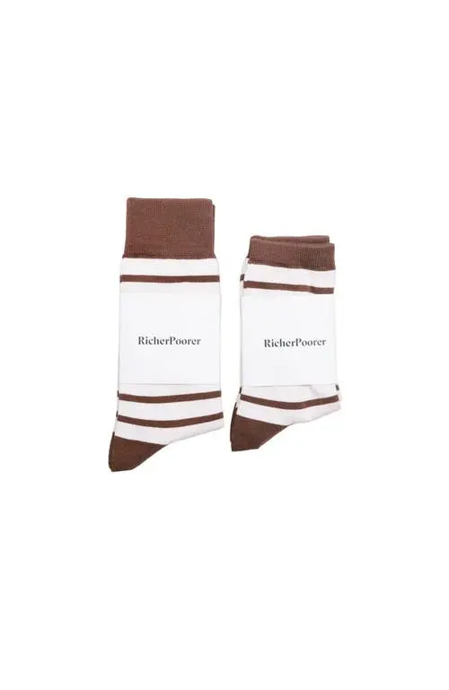 Richer Poorer Stripe Crew Sock