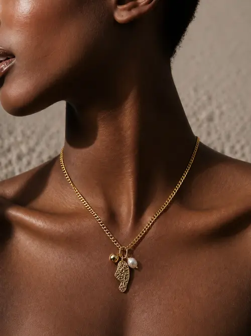 DANIELA MILLAN JEWELRY Perla Charm Necklace