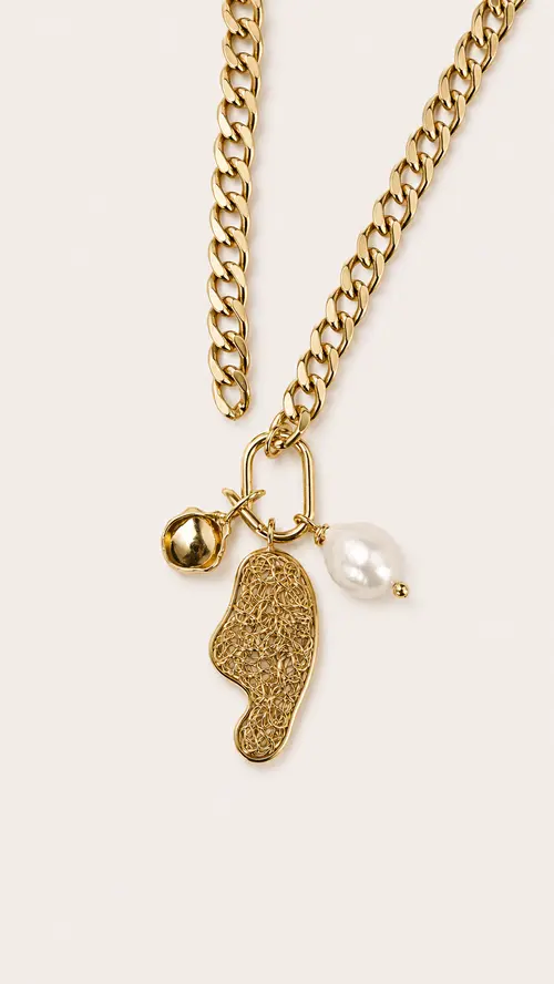 DANIELA MILLAN JEWELRY Perla Charm Necklace