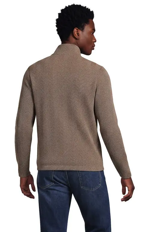 LANDS' END Bedford Rib Full Zip