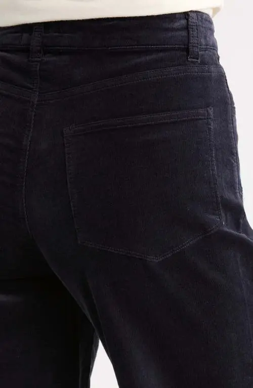 Paige Anessa Utility Pocket High Waist Wide Leg Jeans - Navy