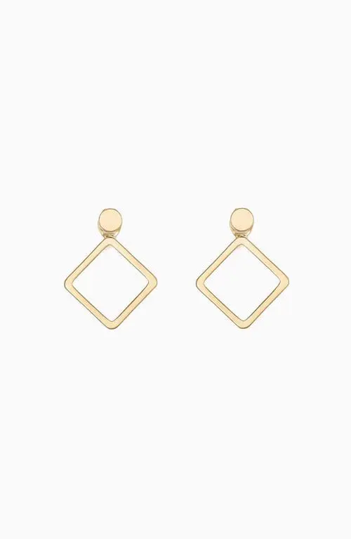 BEARFRUIT JEWELRY Diana Earring Jackets Minimalist Geometric Statement - Gold