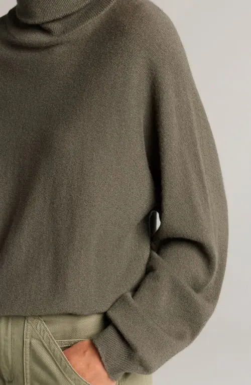 Vince Wool & Cashmere Turtleneck Sweater - Rosemary