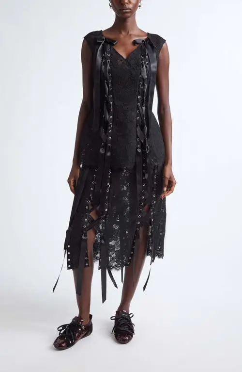 Simone Rocha Unraveling Ribbon Portrait Top