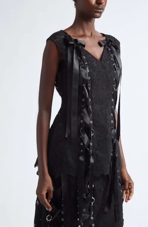 Simone Rocha Unraveling Ribbon Portrait Top