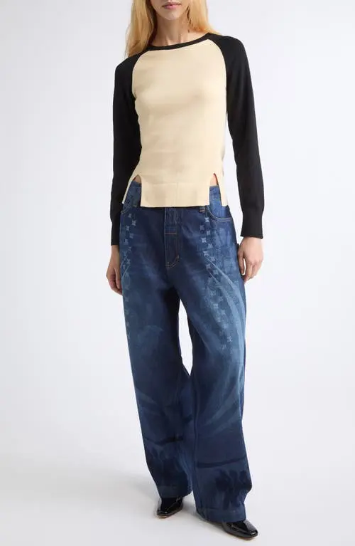 PAOLINA RUSSO Warrior Raglan Cotton Sweater
