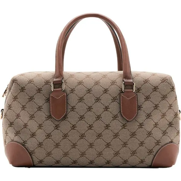 Mango Logo Jacquard Bowling Bag