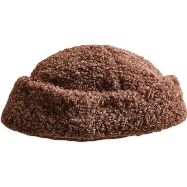 Free People Oh So Cozy Fisherman Hat - Chocolate