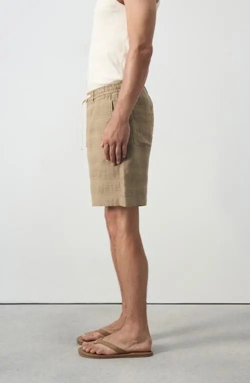 Mango Linen & Cotton Drawstring Bermuda Shorts