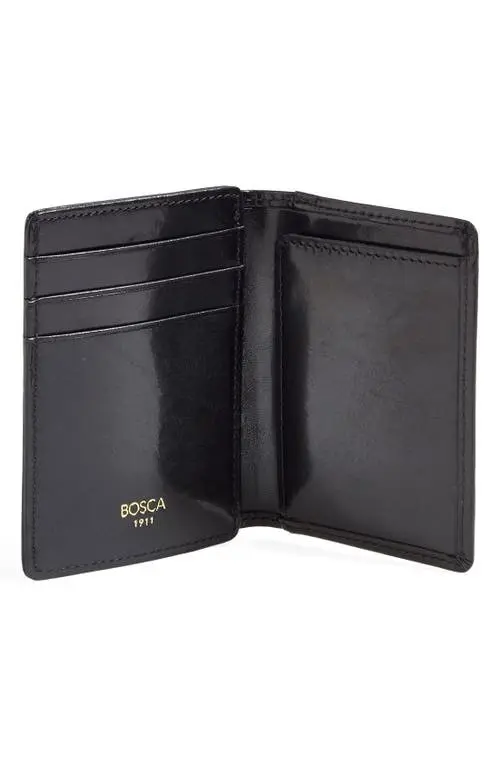 Bosca Old Leather Front Pocket Id Wallet
