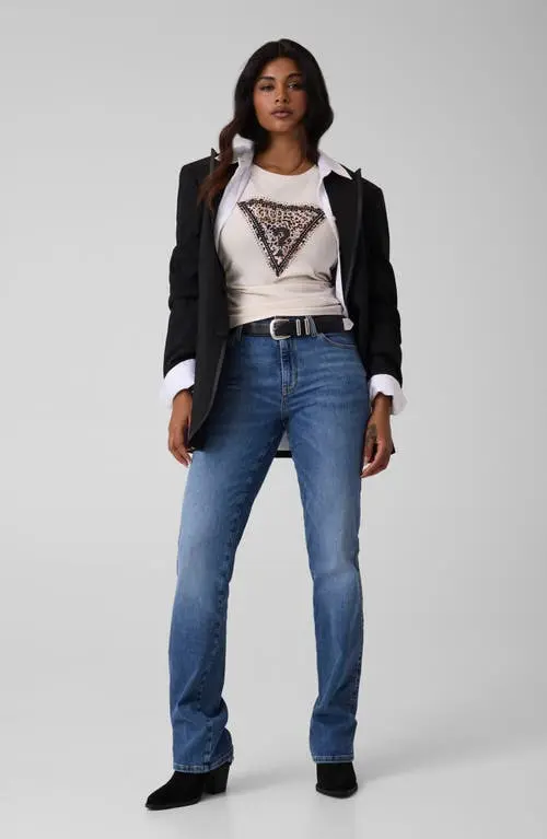 Guess Savanna Leopard Graphic T-shirt - Ivory