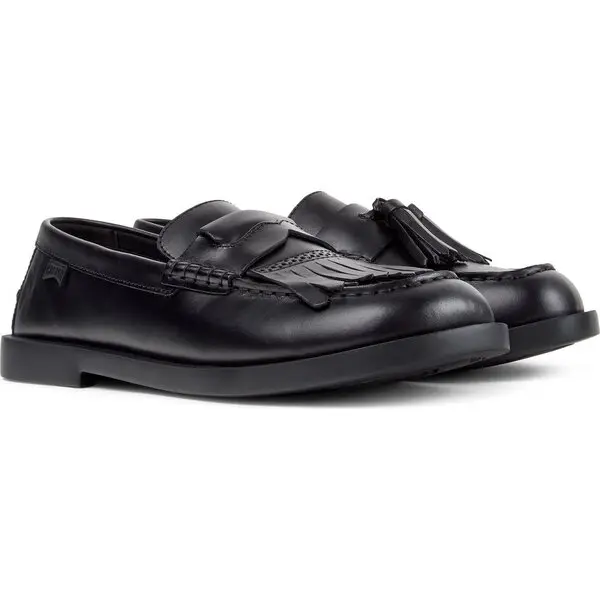 Camper Don Twins Leather Loafer - Black
