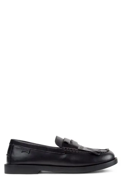 Camper Don Twins Leather Loafer - Black
