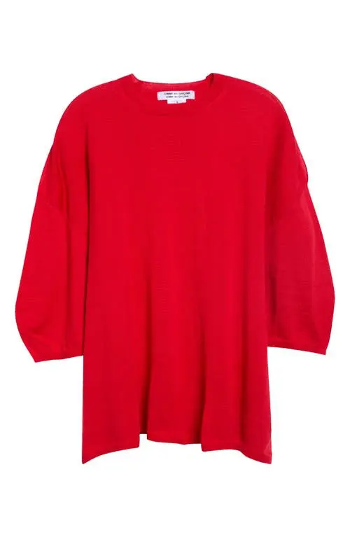 Comme Des Garçons 12 Gauge Acrylic And Wool Sweater - Red