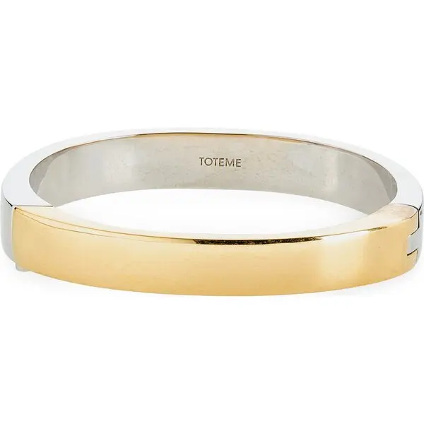 TOTEME Signature Mixed Metal Cuff Bracelet - Silver/gold