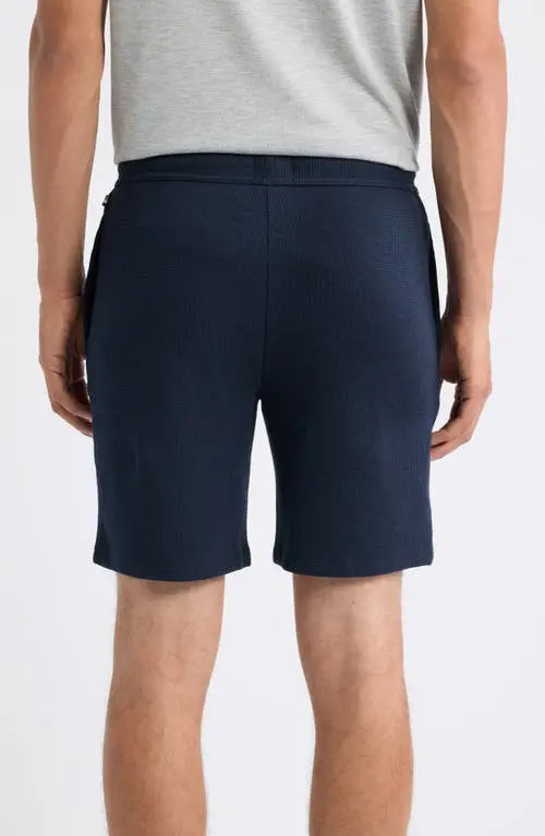 BOSS Waffle Knit Shorts - Dark Blue