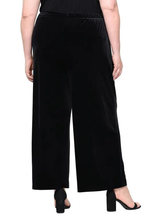 Alex Evenings Stretch Velvet Palazzo Pants