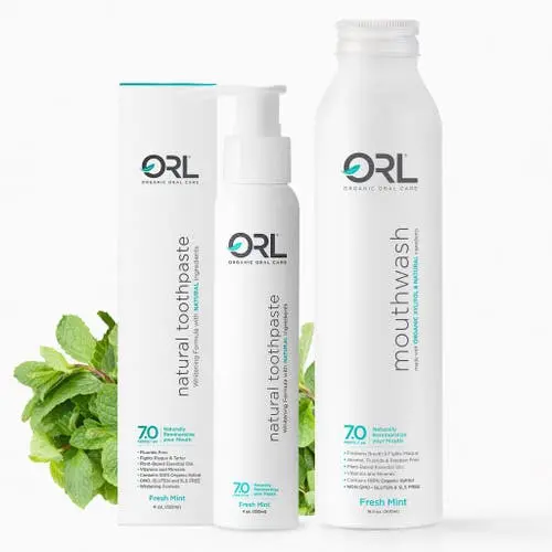 ORL LABS Natural Toothpaste & Mouthwash Bundle