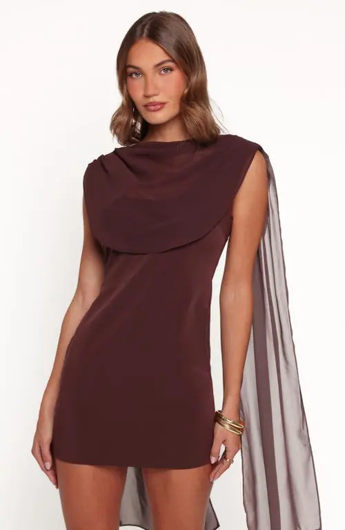 PETAL & PUP Klarissa Cowl Neck Minidress