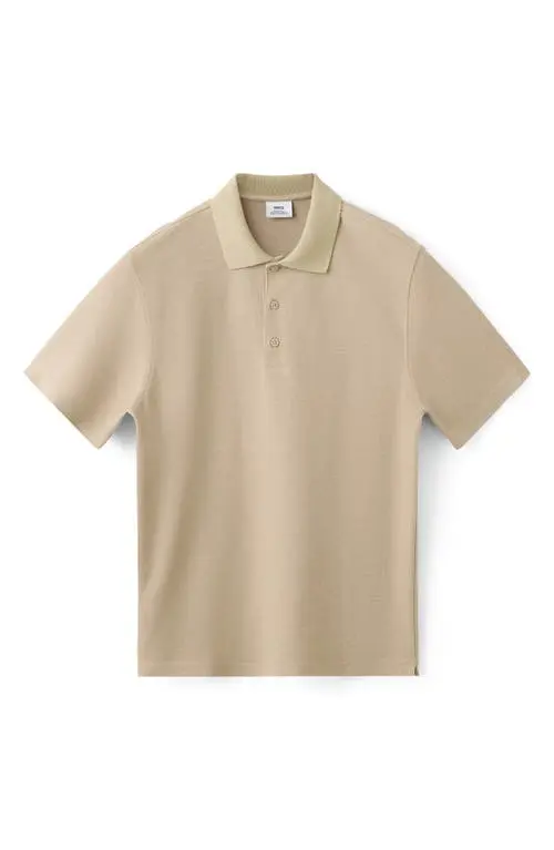 Mango Textured Polo - Beige